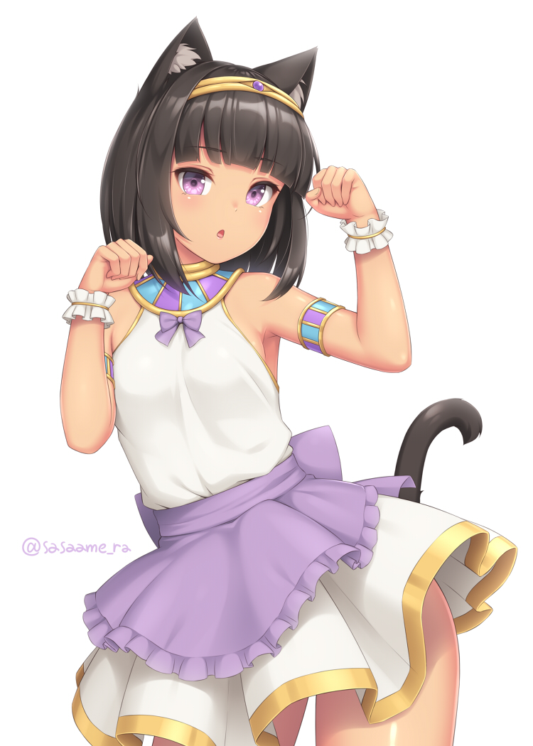 The Big ImageBoard (TBIB) - 1girl animal ear fluff animal ears apron armlet bangs bare shoulders ...