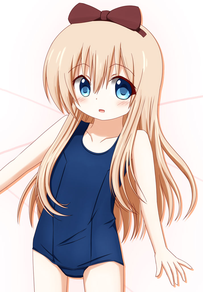 The Big ImageBoard (TBIB) - 1girl bad id bad pixiv id blonde hair blue eyes bow hair bow long ...