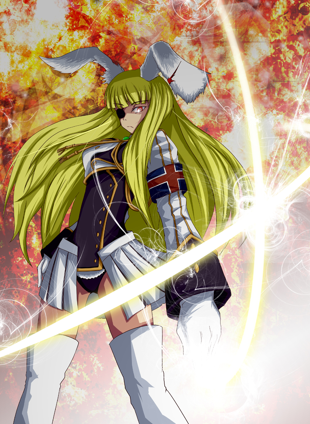 The Big ImageBoard (TBIB) - 1girl amida atsumu animal ears armband bad ...