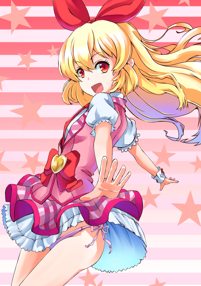 The Big ImageBoard (TBIB) - 1girl :d aikatsu! aikatsu! (series) blonde hair bow commentary ...