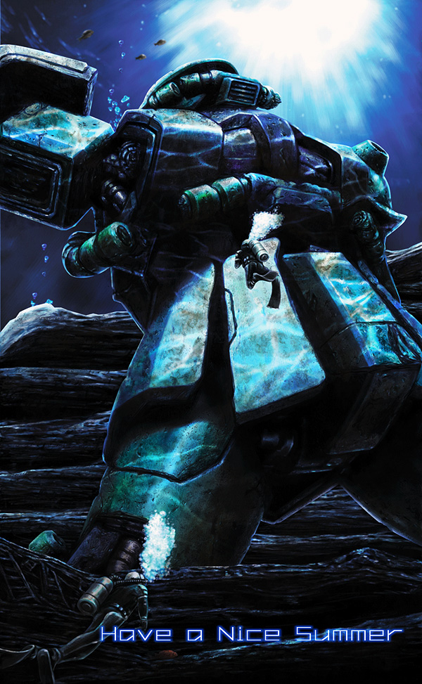 The Big ImageBoard (TBIB) - bubble damaged diving fish gundam mecha ...