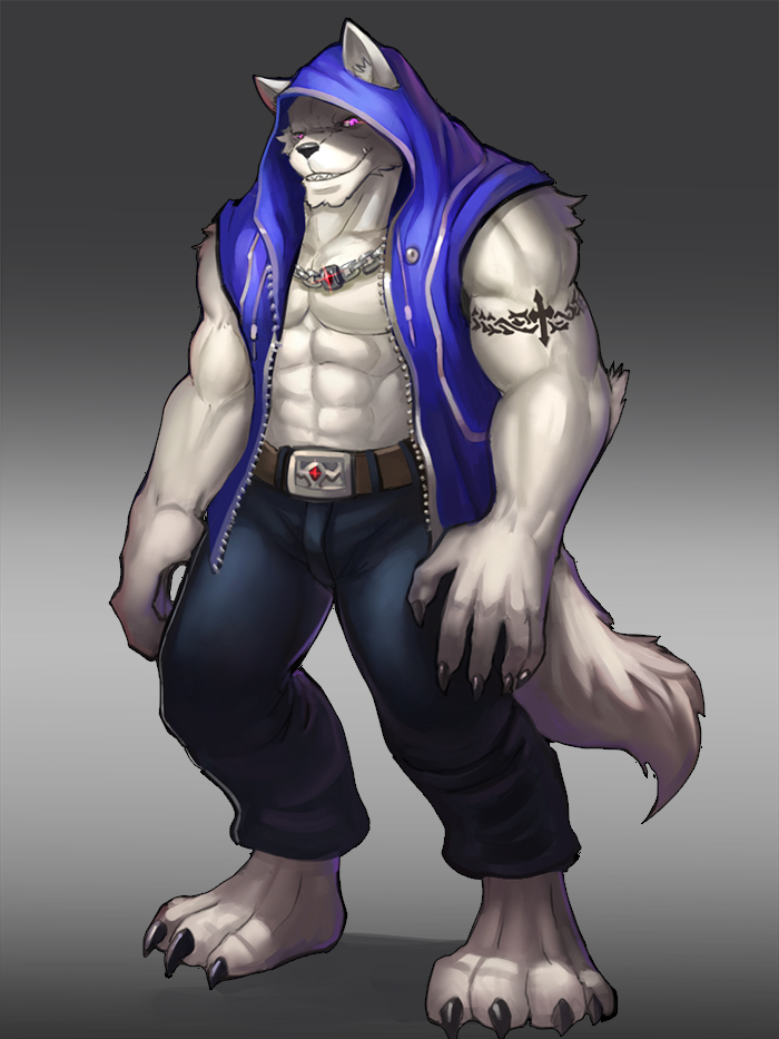 The Big ImageBoard (TBIB) - abs biceps big muscles bottomwear canid canine canis clothed ...