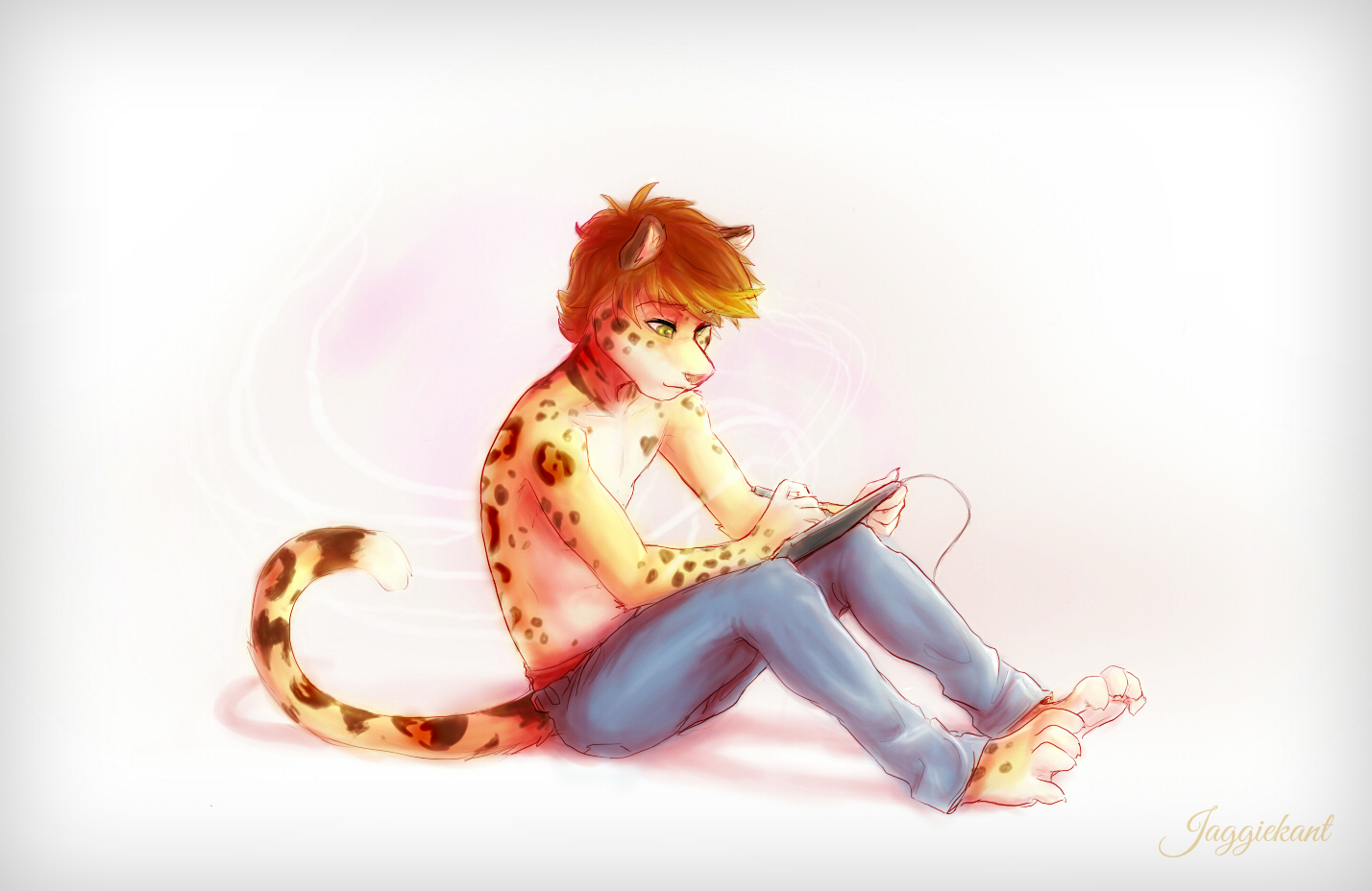 The Big ImageBoard (TBIB) - 4 toes 5 fingers anthro biped bottomwear brown hair clothing denim ...