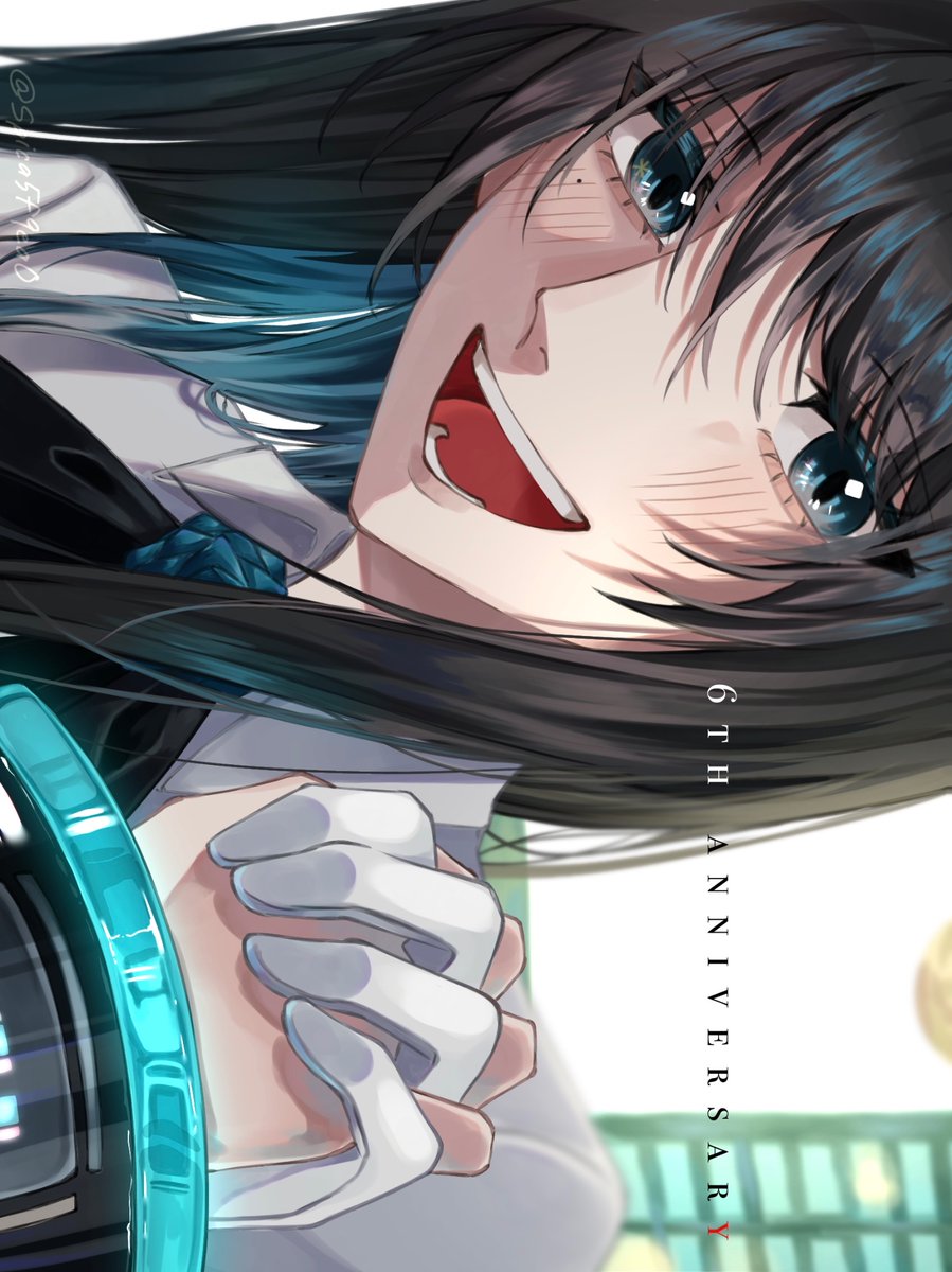 The Big ImageBoard (TBIB) - 2girls ado (utaite) black bow black bowtie black hair blue eyes blue ...