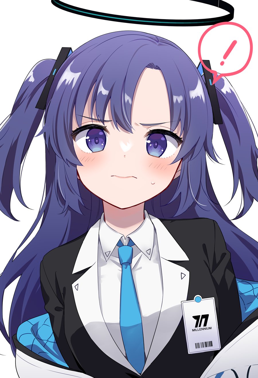 The Big ImageBoard (TBIB) - ! 1girl blue archive blue necktie blush breasts closed mouth ...