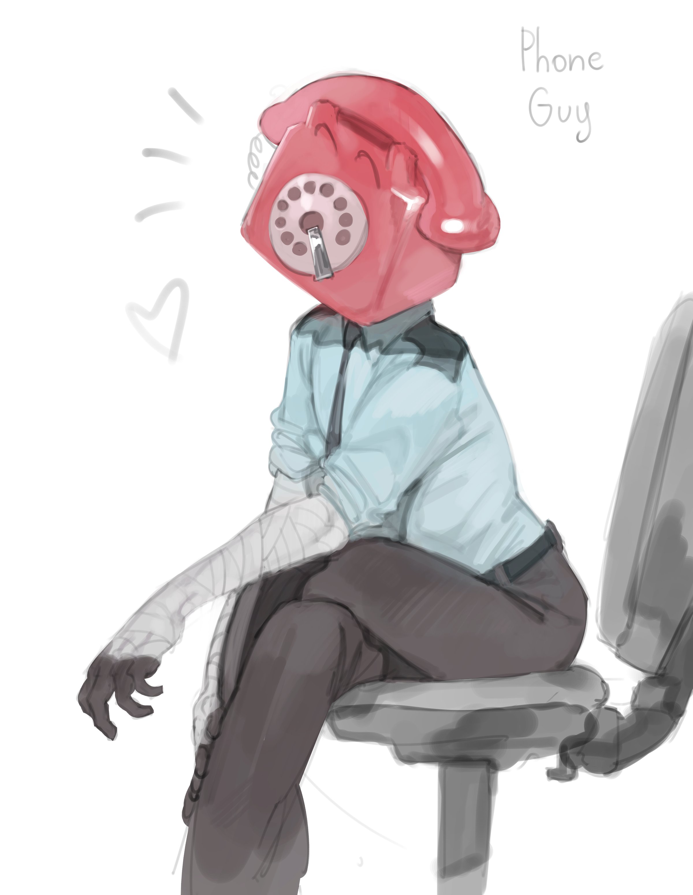 The Big ImageBoard (TBIB) - absurd res bandage bandaged arm bottomwear chair clothed clothing ...