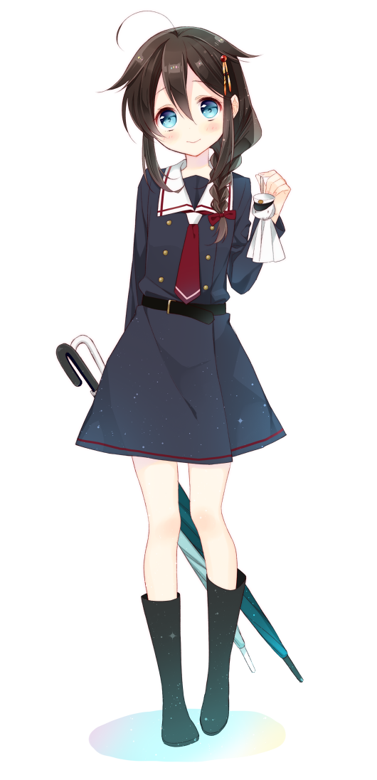 The Big ImageBoard (TBIB) - ahoge alternate costume black footwear blue ...