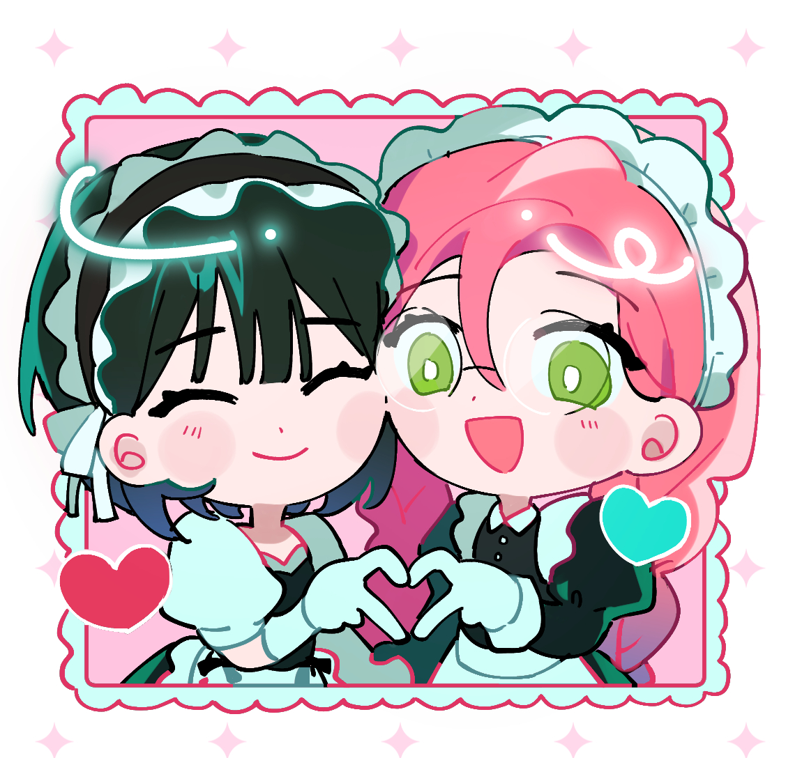 The Big ImageBoard (TBIB) - 2girls alien stage apron black hair braid ...