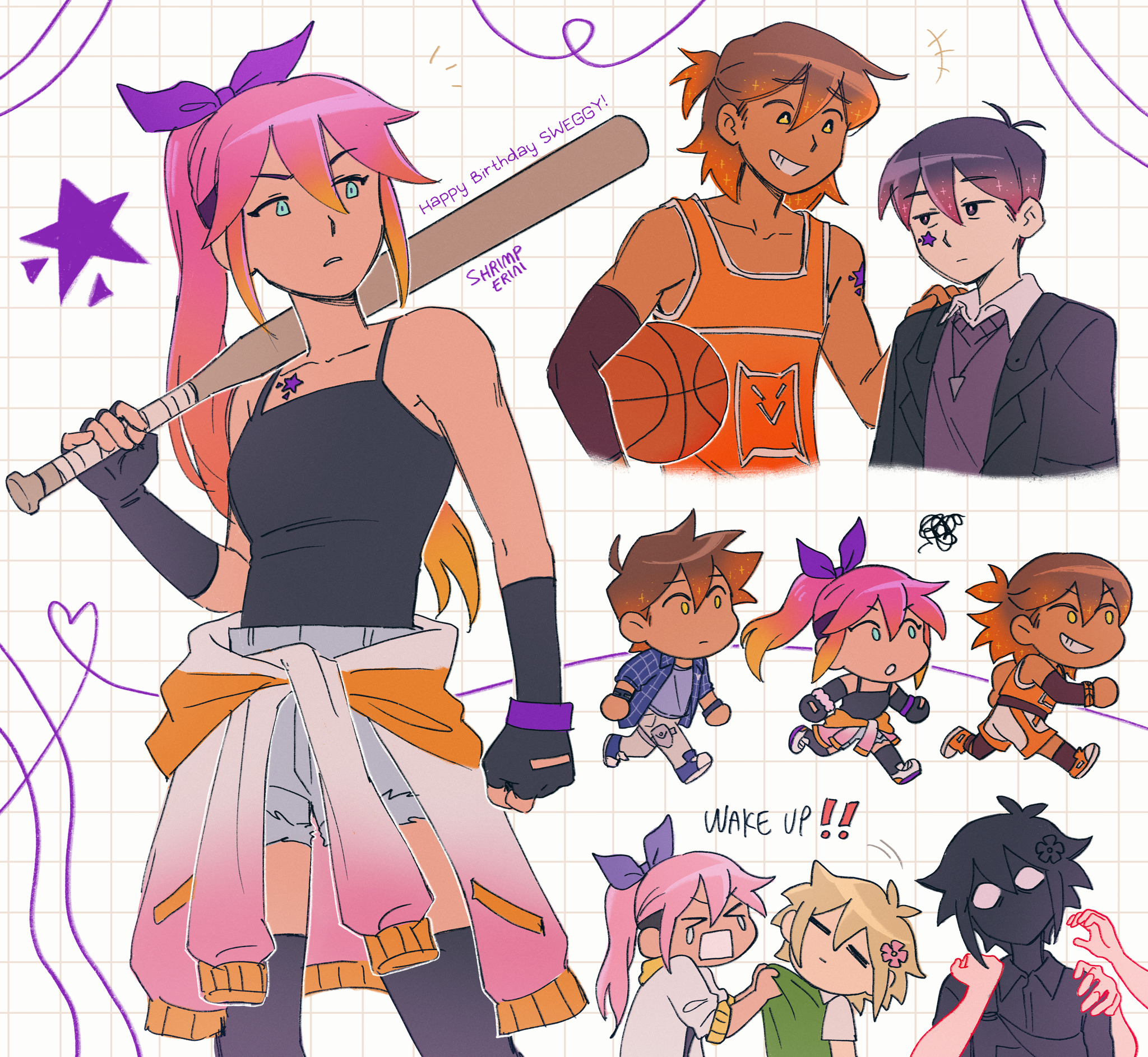 The Big ImageBoard (TBIB) - 1girl 3boys aubrey (faraway) (omori) aubrey (omori) basil (faraway ...