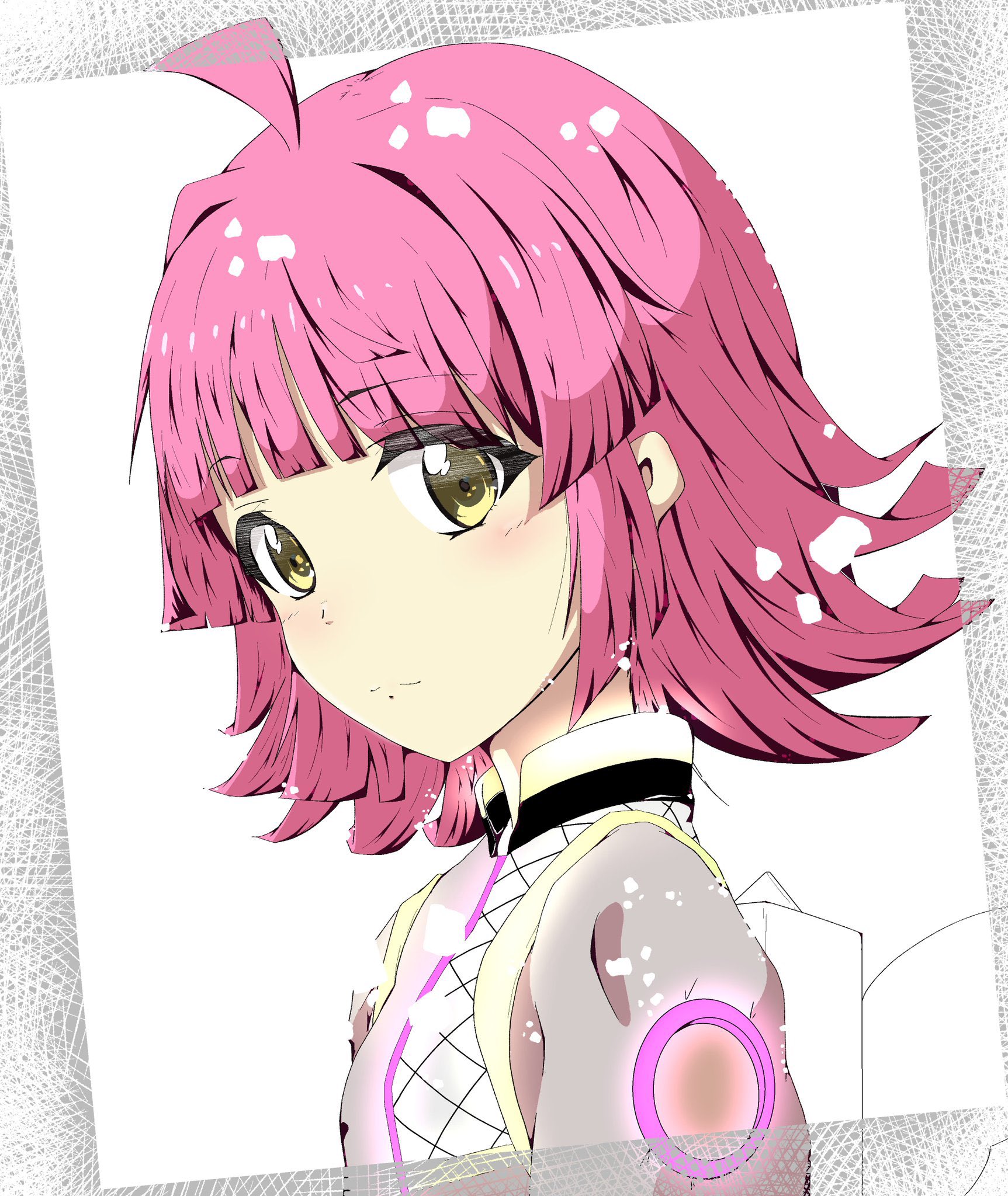 The Big ImageBoard (TBIB) - 1girl ahoge arm cutout blunt bangs blunt ...