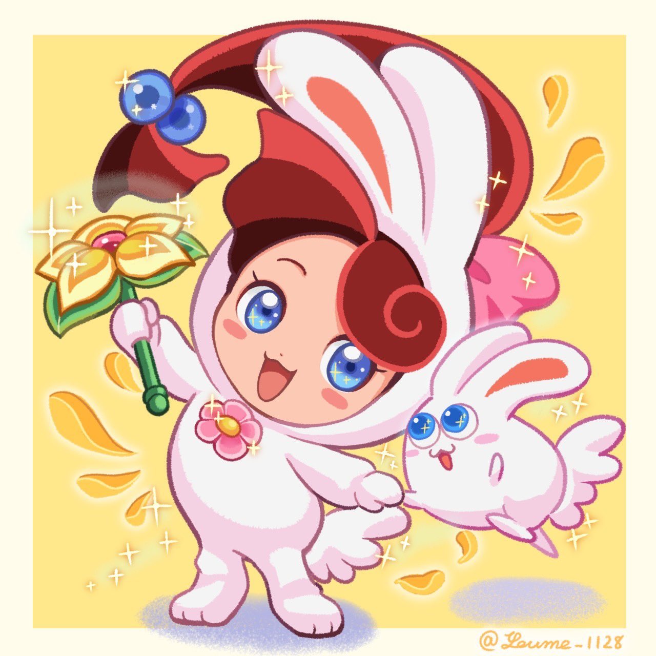 The Big ImageBoard (TBIB) - animal ears blue eyes chibi chibi only ...