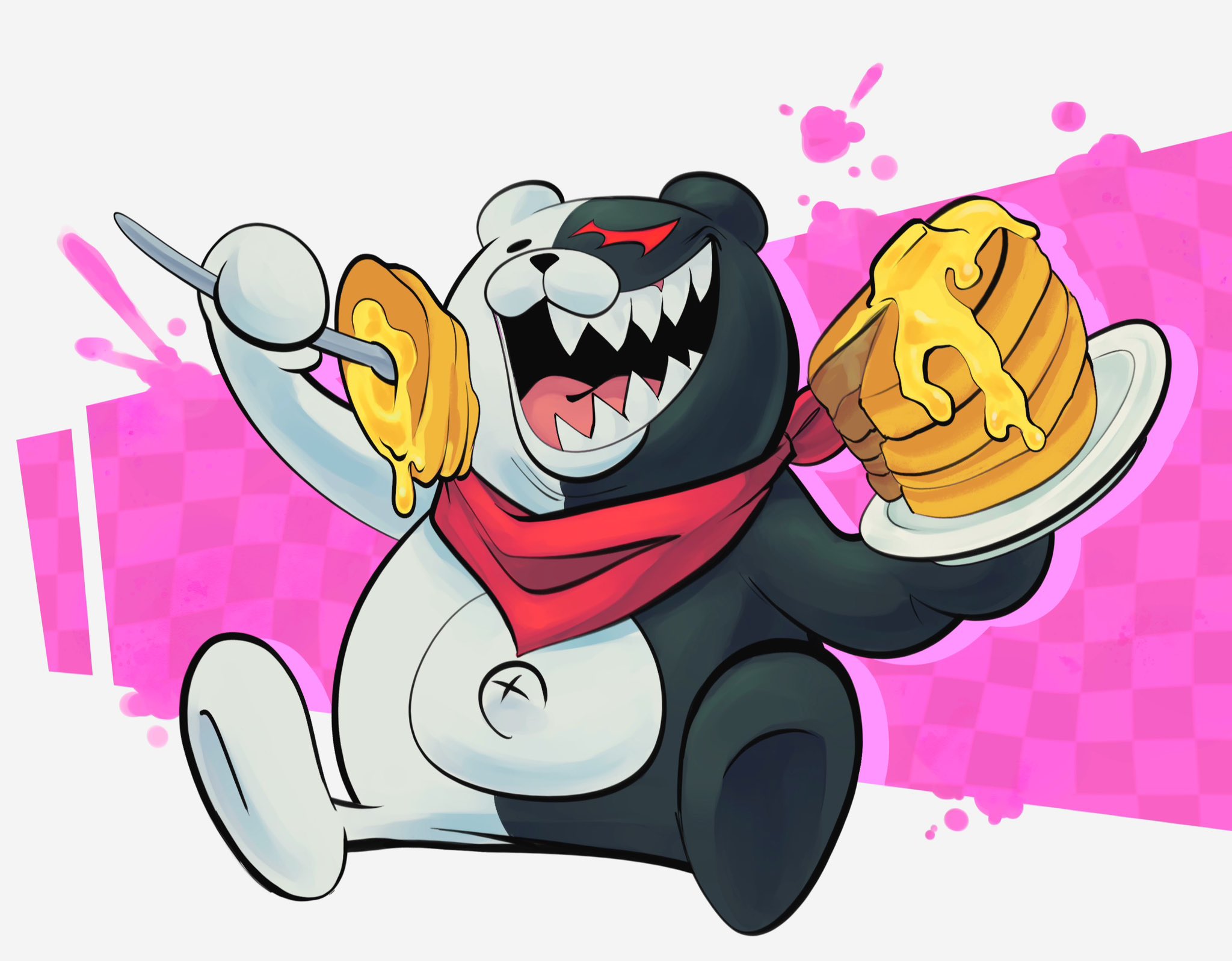 The Big ImageBoard (TBIB) - checkered background danganronpa: trigger ...