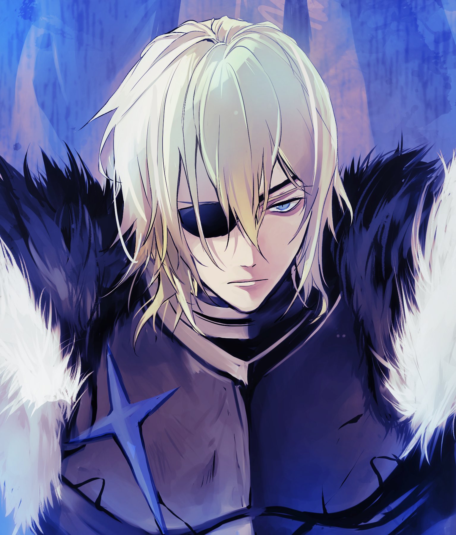 The Big ImageBoard (TBIB) - 1boy armor black armor black fur blonde hair breastplate closed ...