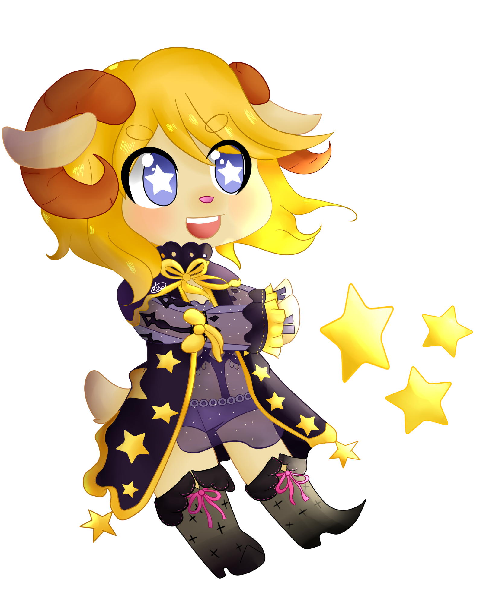 The Big ImageBoard (TBIB) - animal humanoid blonde hair blue eyes bovid bovid humanoid caprine ...