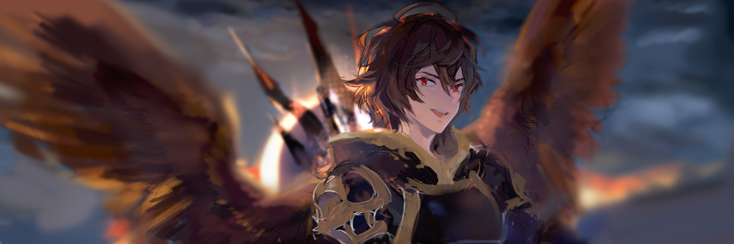 The Big ImageBoard (TBIB) - 1boy ahoge angel wings armor brown hair ...