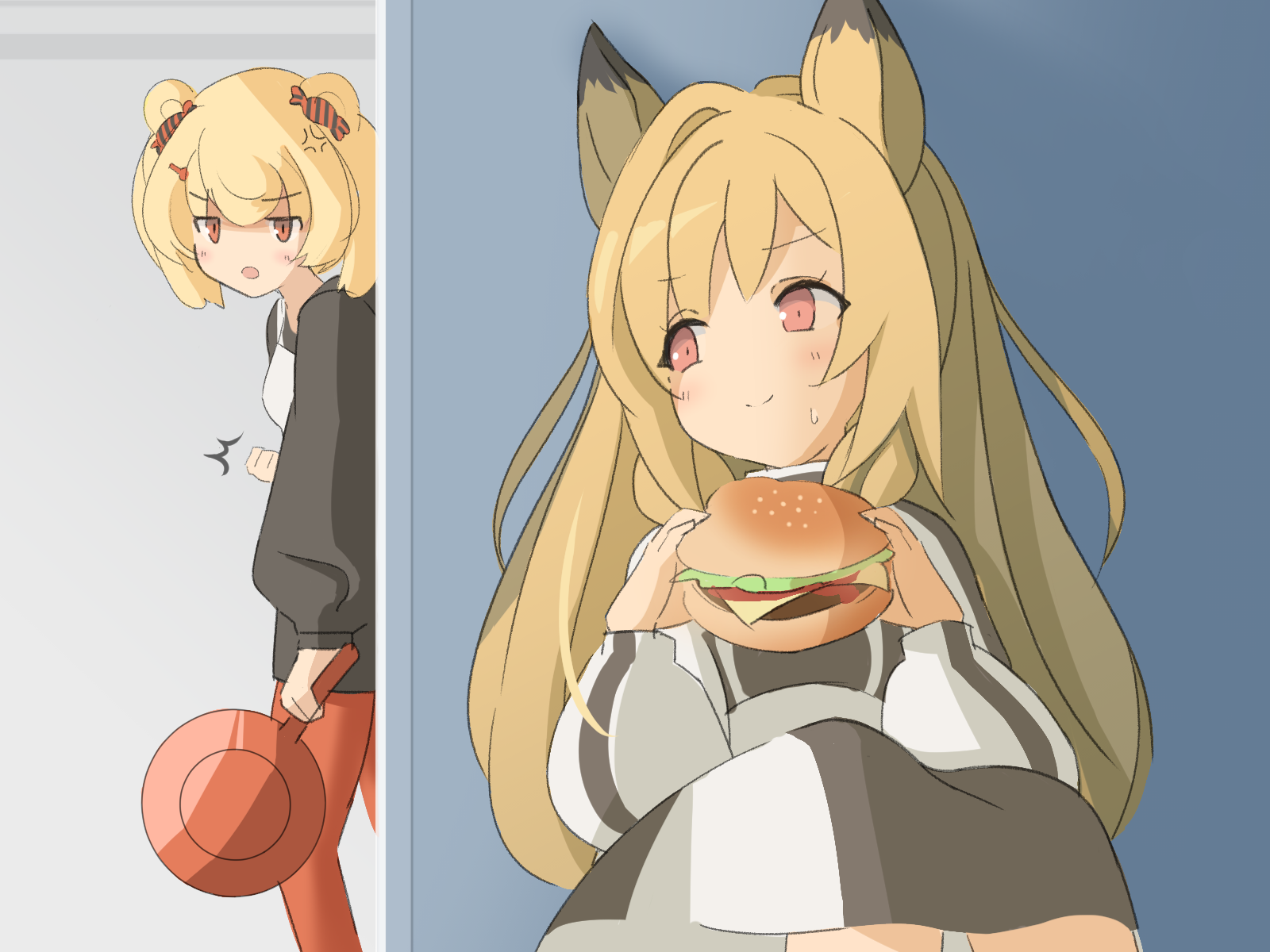 The Big ImageBoard (TBIB) - 2girls anger vein angry animal ears arknights bear ears bear girl ...