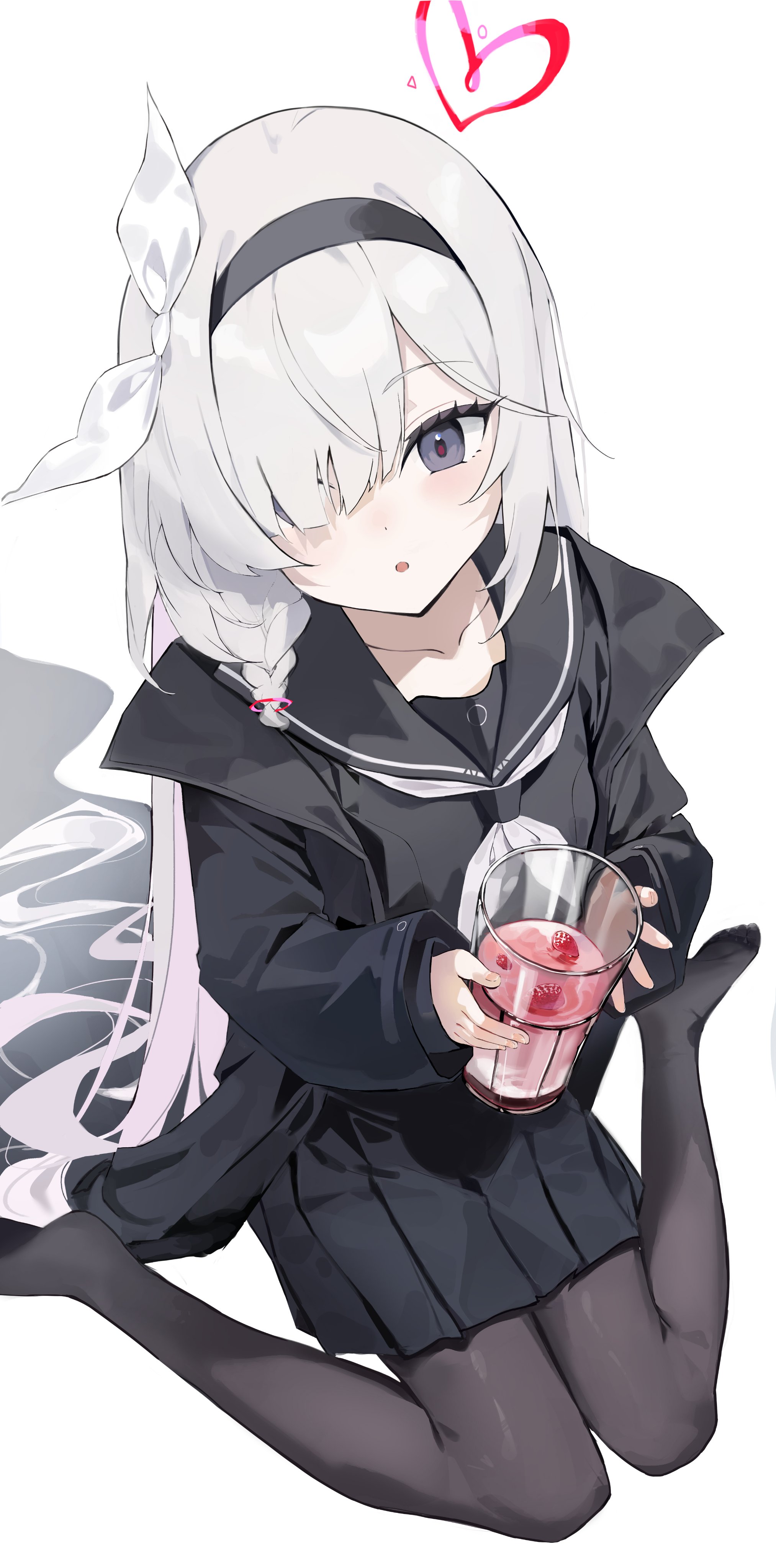 The Big ImageBoard (TBIB) - 1girl :o absurdres aid! black eyes black hairband black jacket black ...