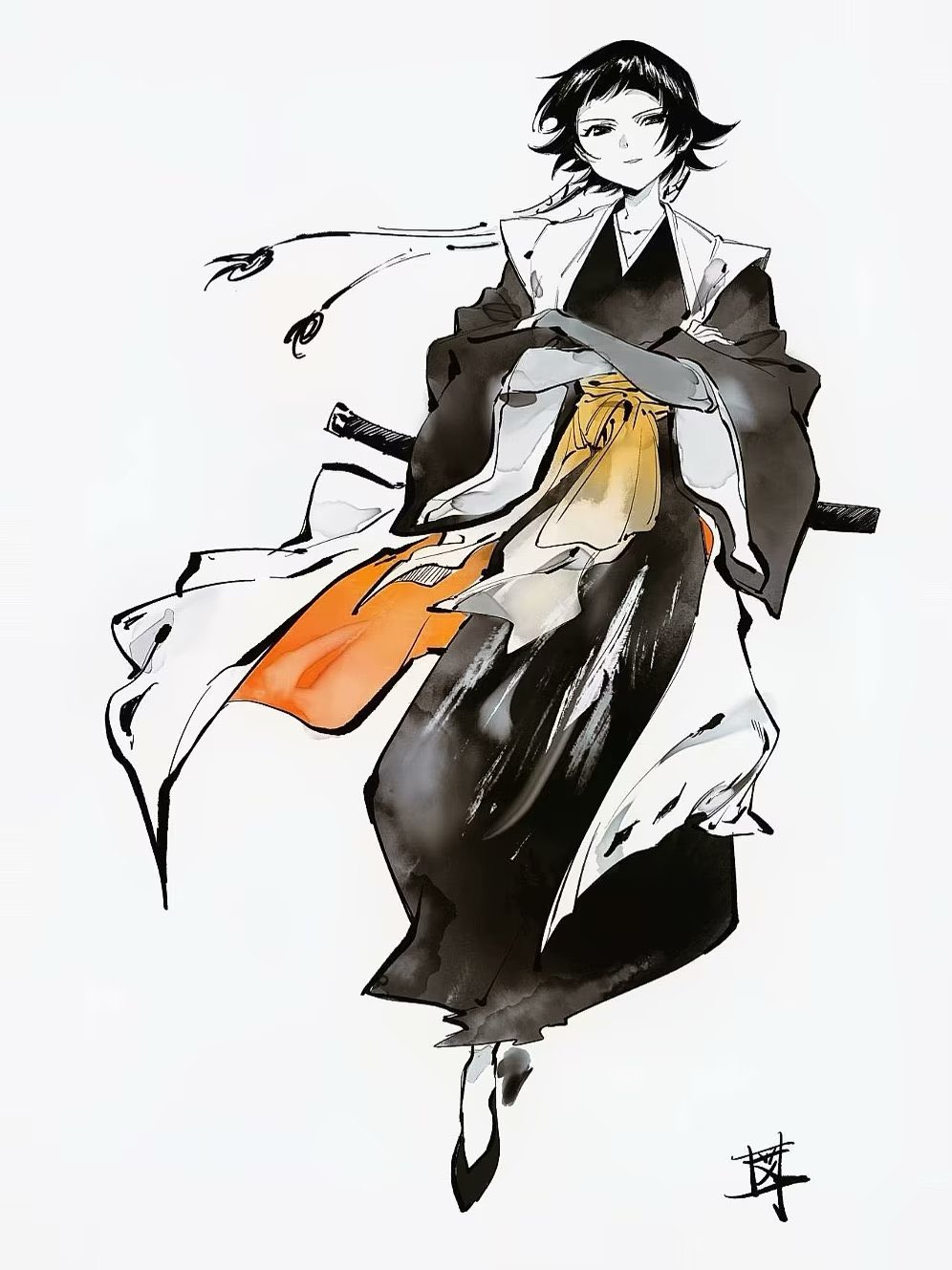 The Big ImageBoard (TBIB) - 1girl black eyes black gloves black hair ...