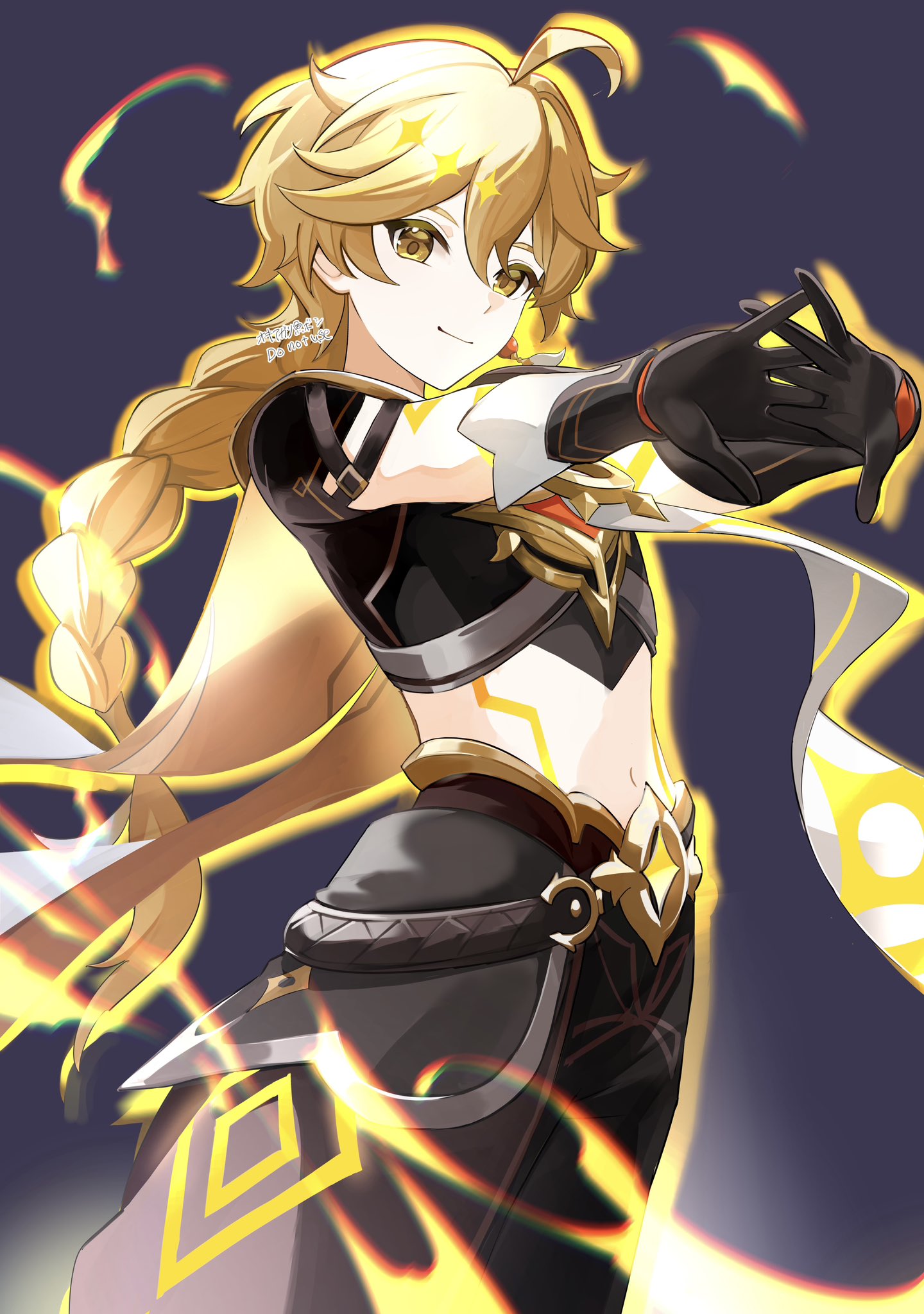 The Big ImageBoard (TBIB) - 1boy aether (genshin impact) ahoge black ...