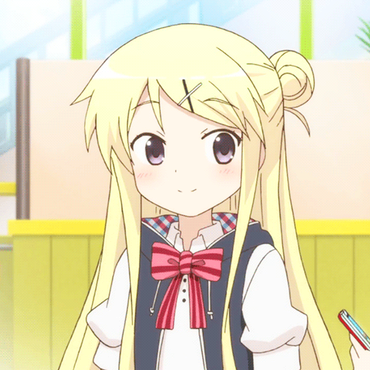 The Big Imageboard Tbib 1girl Animated Animated Blonde Hair Blush Character Request Eyes