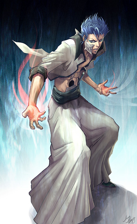 The Big ImageBoard (TBIB) - 1boy abs arrancar bleach blue eyes blue ...
