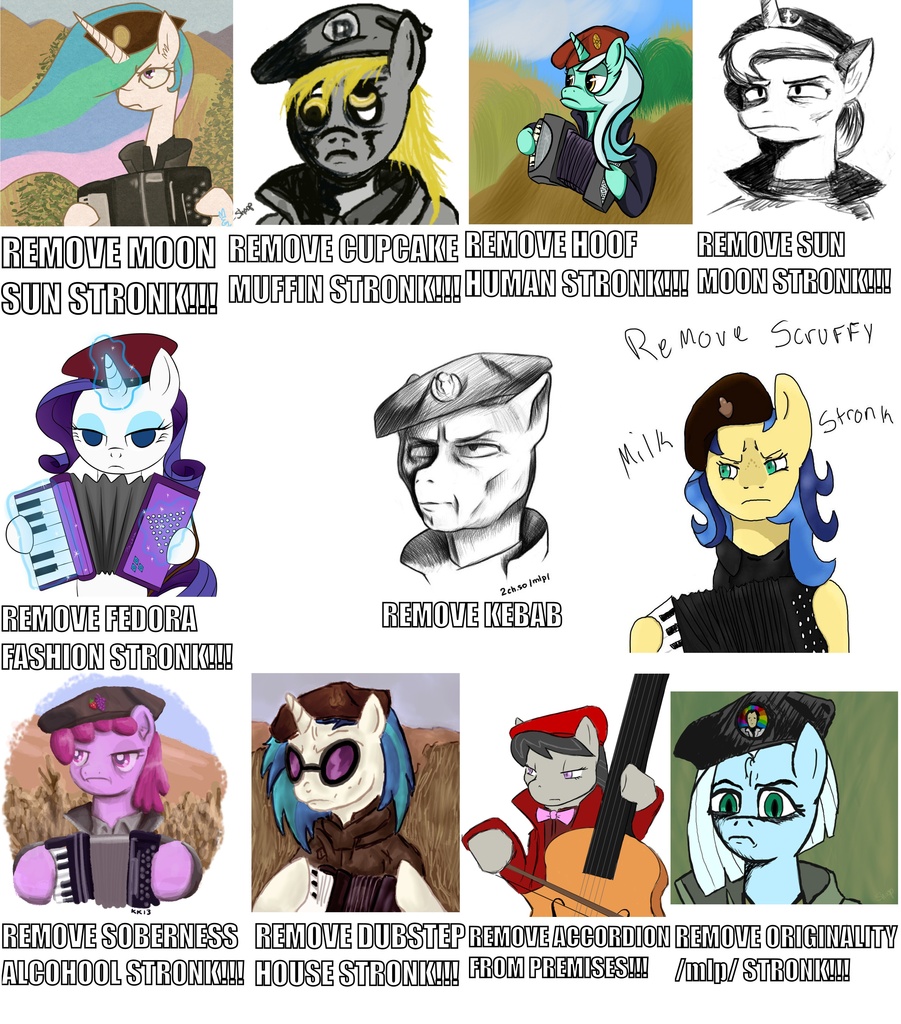 The Big ImageBoard (TBIB) - accordion beret berry punch (mlp) black ...