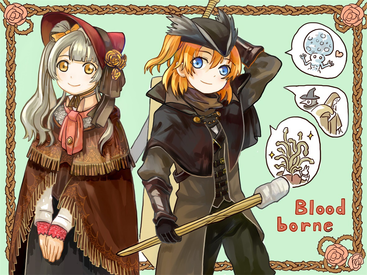 The Big ImageBoard (TBIB) - 2girls bloodborne blue eyes brown eyes ...