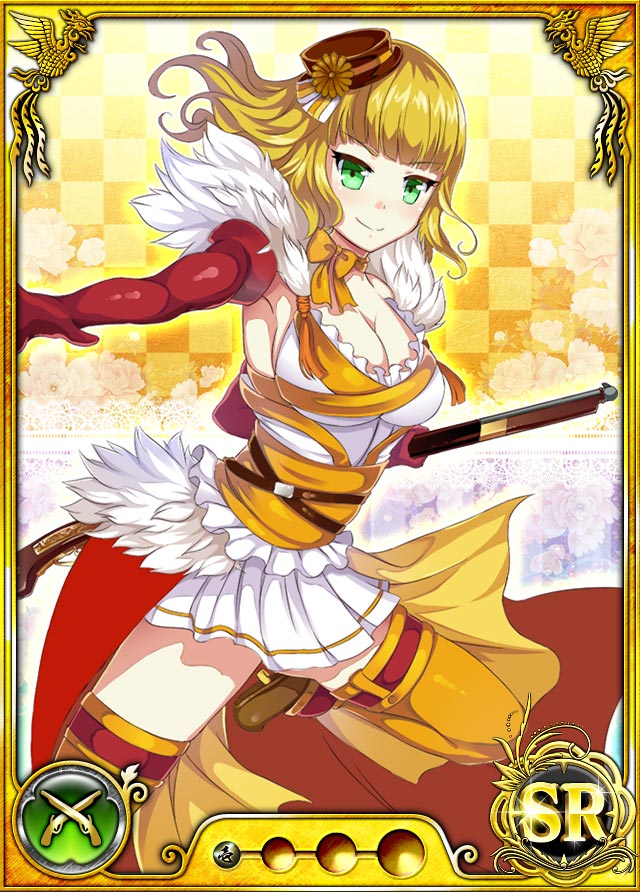 The Big ImageBoard (TBIB) - 1girl blonde hair boots bow bowtie breasts card (medium) cleavage ...