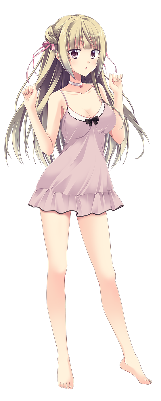The Big Imageboard Tbib 1girl Barefoot Blonde Hair Blush Breasts