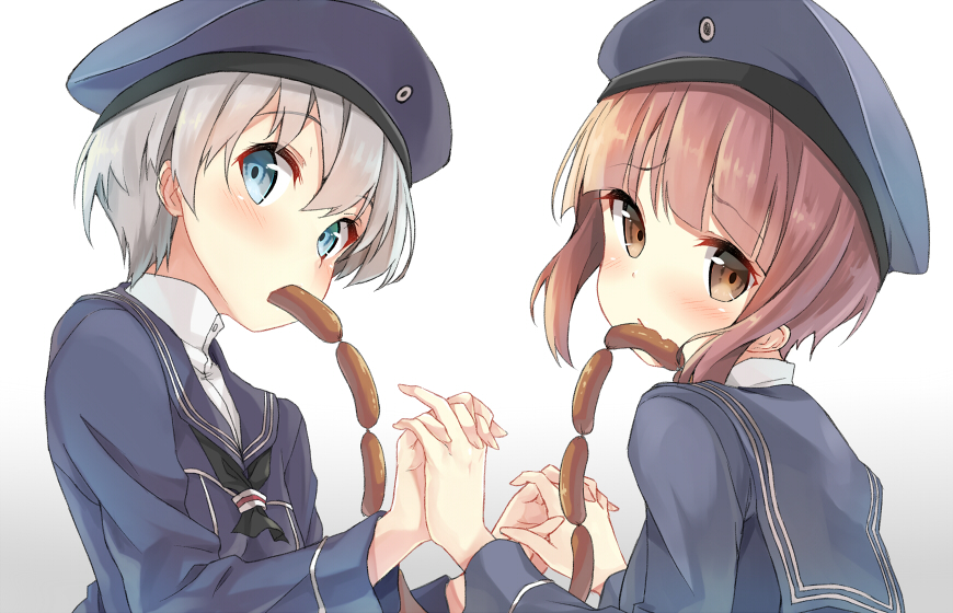 The Big ImageBoard (TBIB) - 2girls blue dress blue eyes blunt bangs ...
