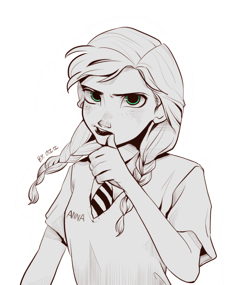 The Big Imageboard Tbib 1girl Anna Frozen Braid Commentary