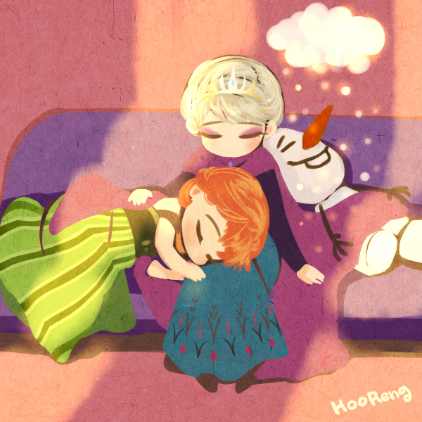 The Big Imageboard Tbib Anna Frozen Blonde Hair Chibi Closed Eyes