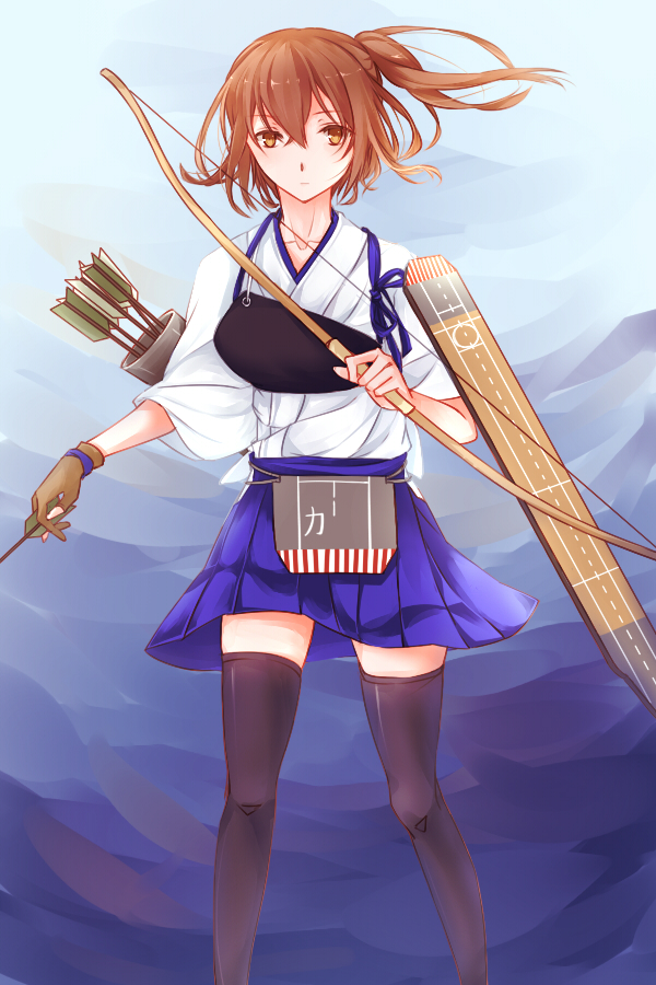 The Big ImageBoard (TBIB) - black legwear bow (weapon) brown eyes brown ...