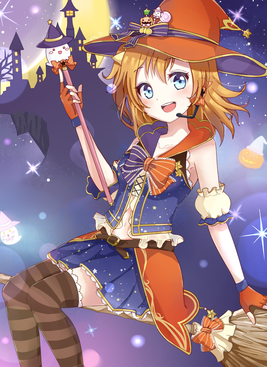 The Big Imageboard Tbib 1girl Blue Eyes Female Gloves Halloween
