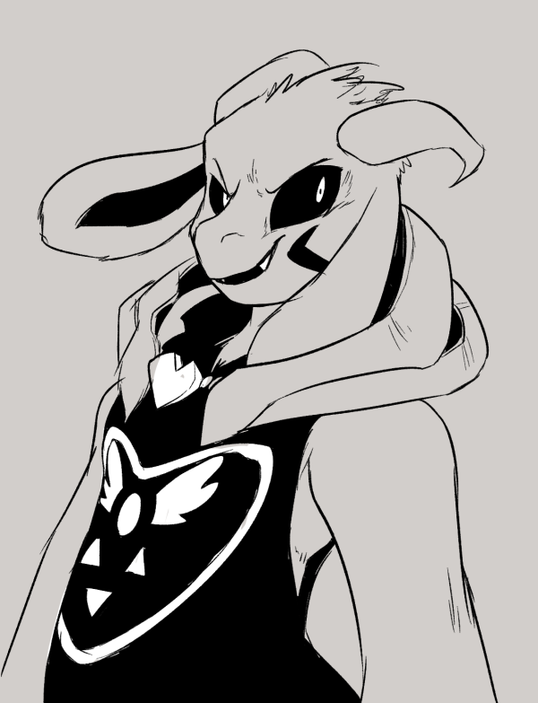 The Big ImageBoard (TBIB) - 2015 anthro asriel dreemurr (god form) black sclera boss monster ...