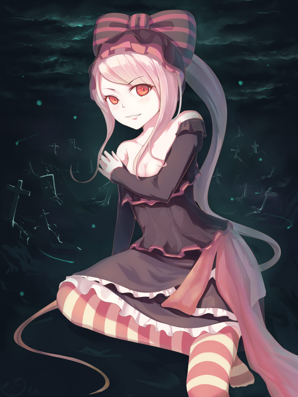 The Big Imageboard Tbib 1girl Bare Shoulders Bow Breasts Cleavage