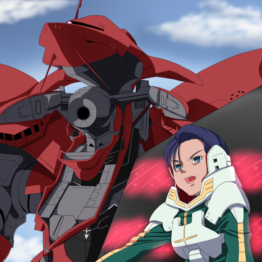 The Big ImageBoard (TBIB) - 1girl blue eyes blue hair cloud clouds dark ...