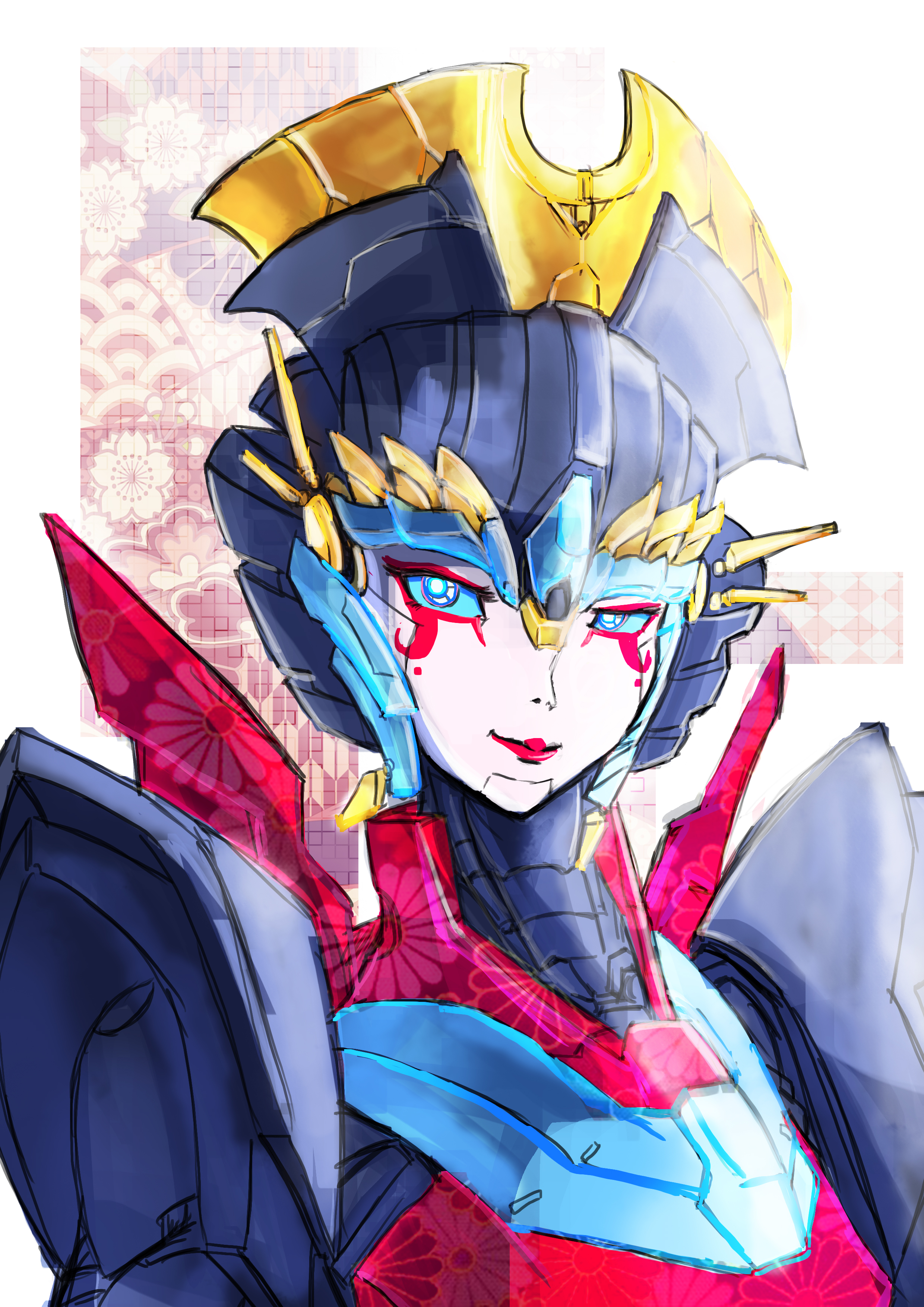 The Big Imageboard Tbib 1girl Autobot Blue Eyes Lipstick Makeup