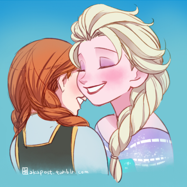 The Big Imageboard Tbib A Ka Anna Frozen Blonde Hair Cheek To