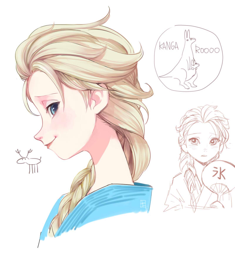 The Big Imageboard Tbib A Ka Blonde Hair Blue Eyes Elsa Frozen