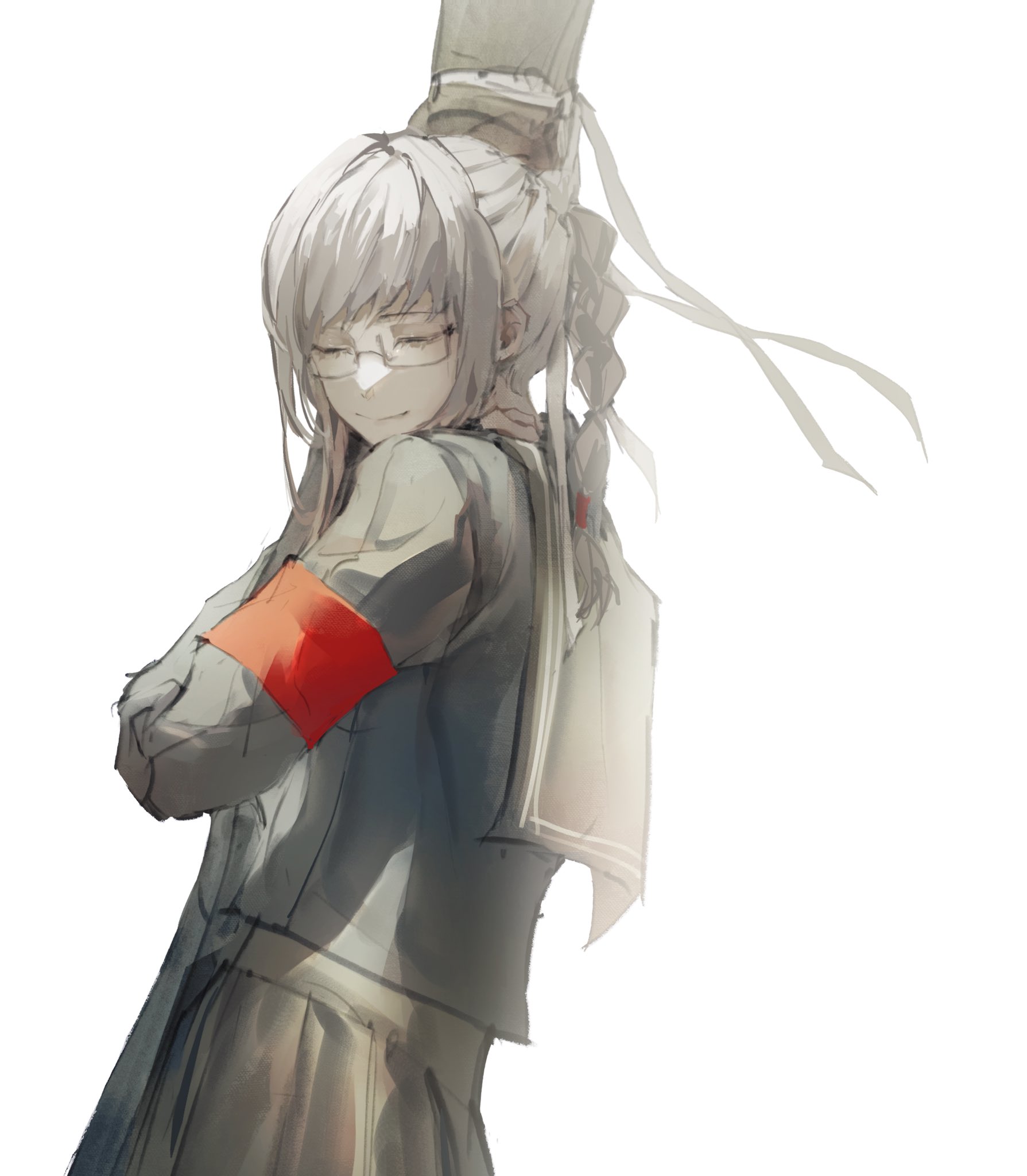 The Big ImageBoard (TBIB) - 1girl armband black shirt brown skirt closed eyes danganronpa ...