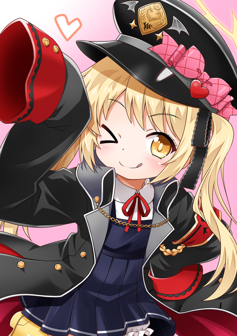 The Big ImageBoard (TBIB) - 1girl :q ;q > o akou roushi armband black coat black hat black ...