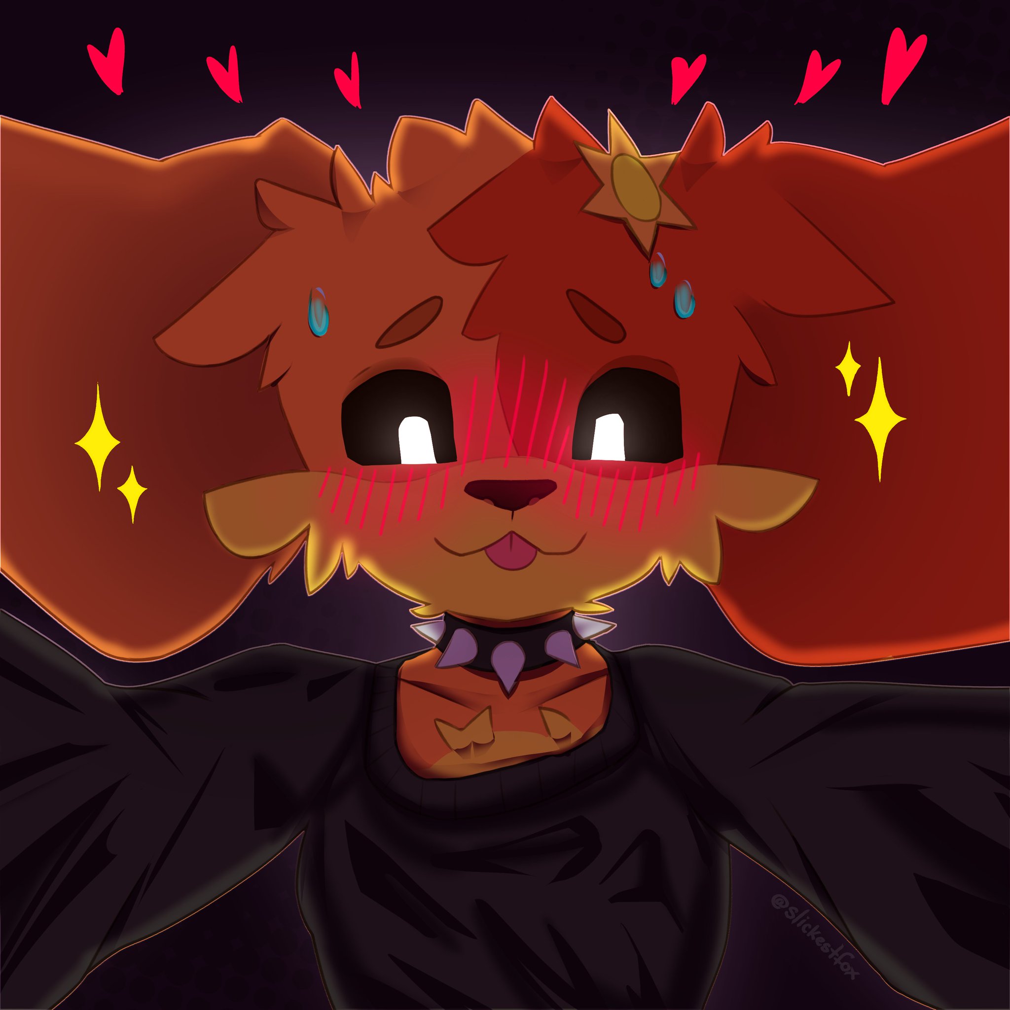 The Big ImageBoard (TBIB) - 1:1 anthro black clothing black shirt black topwear blep blush blush ...