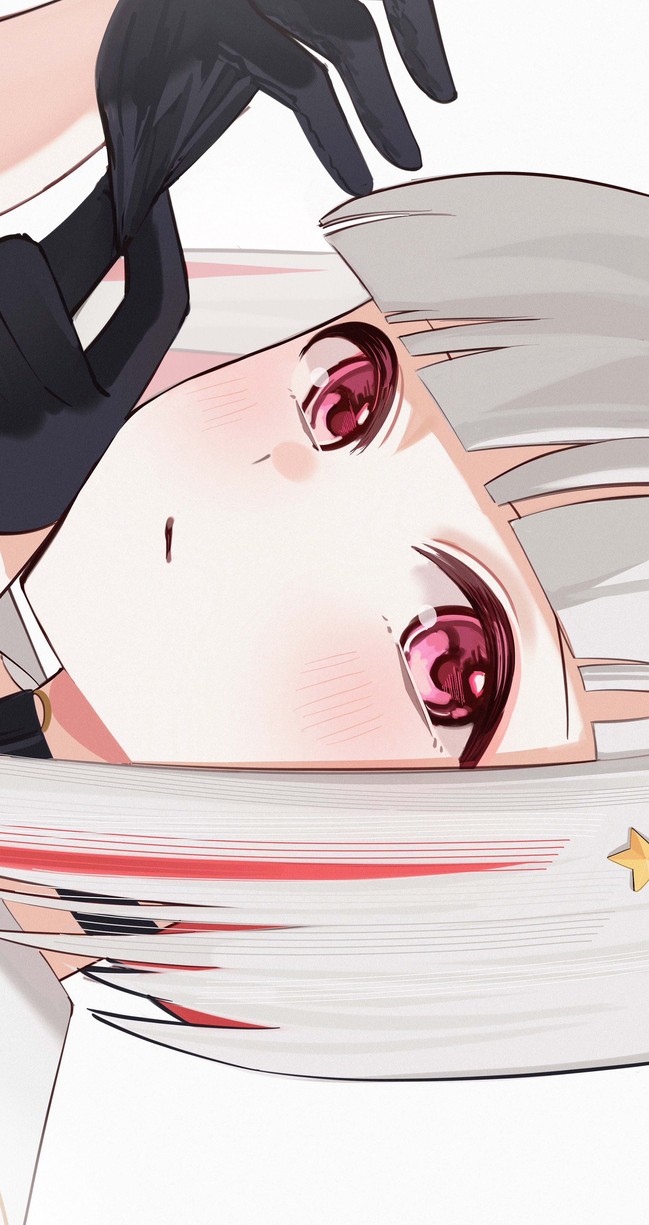 The Big ImageBoard (TBIB) - 1girl absurdres adjusting clothes adjusting gloves black choker ...