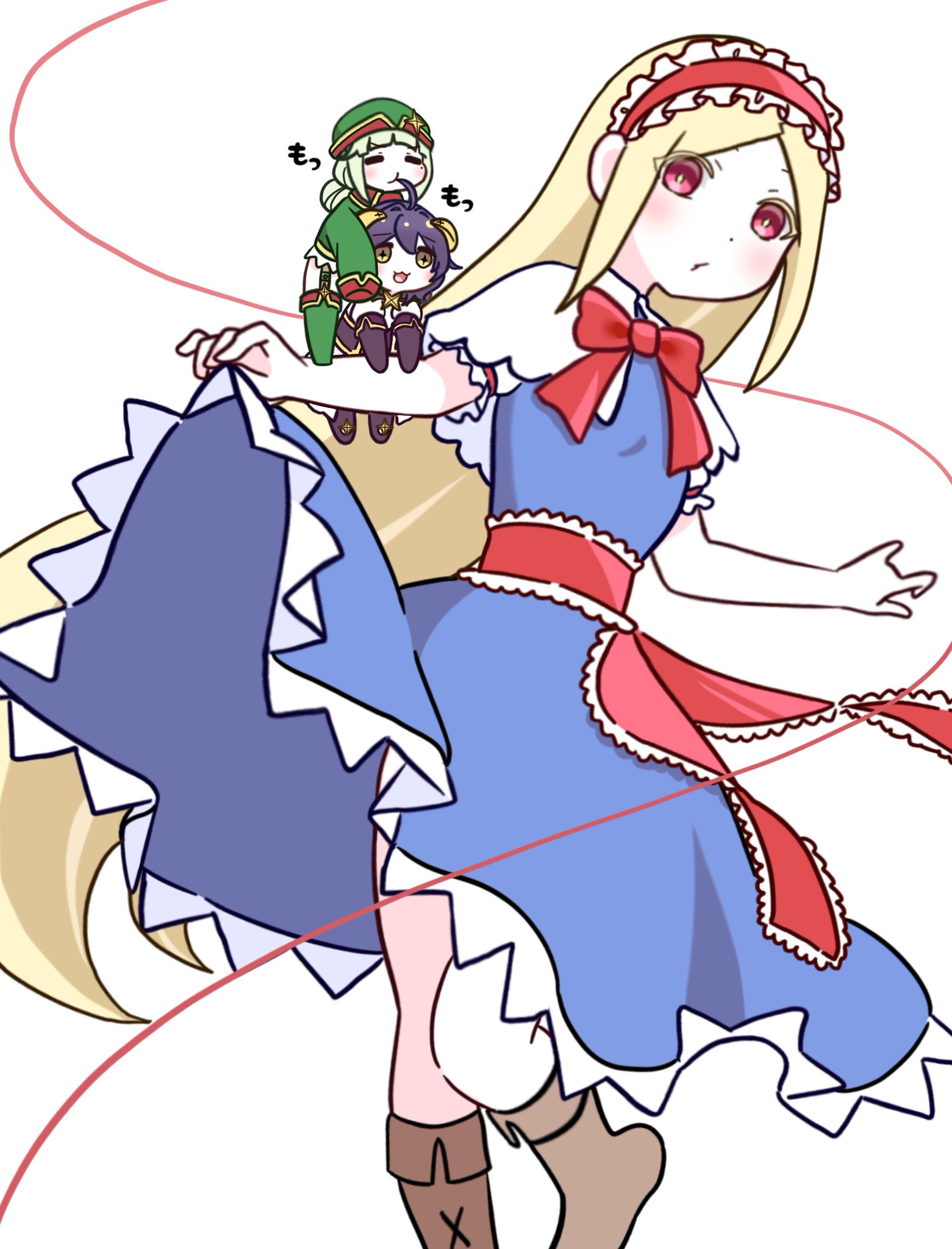 The Big ImageBoard (TBIB) - 3girls ahoge alice margatroid alice margatroid (cosplay) araga kiwi ...