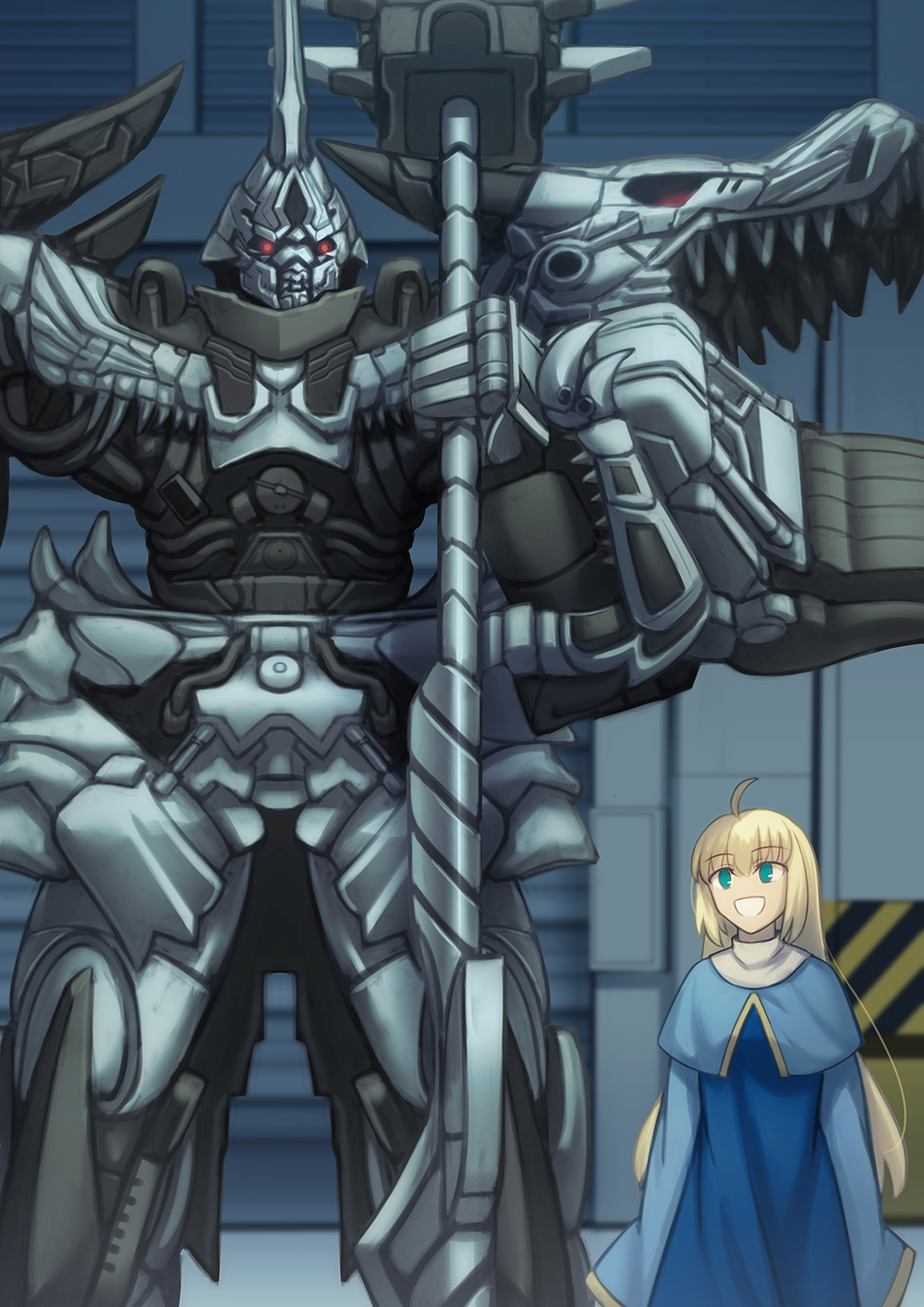 The Big ImageBoard (TBIB) - 1boy 1girl ahoge artoria pendragon (fate) autobot blonde hair ...
