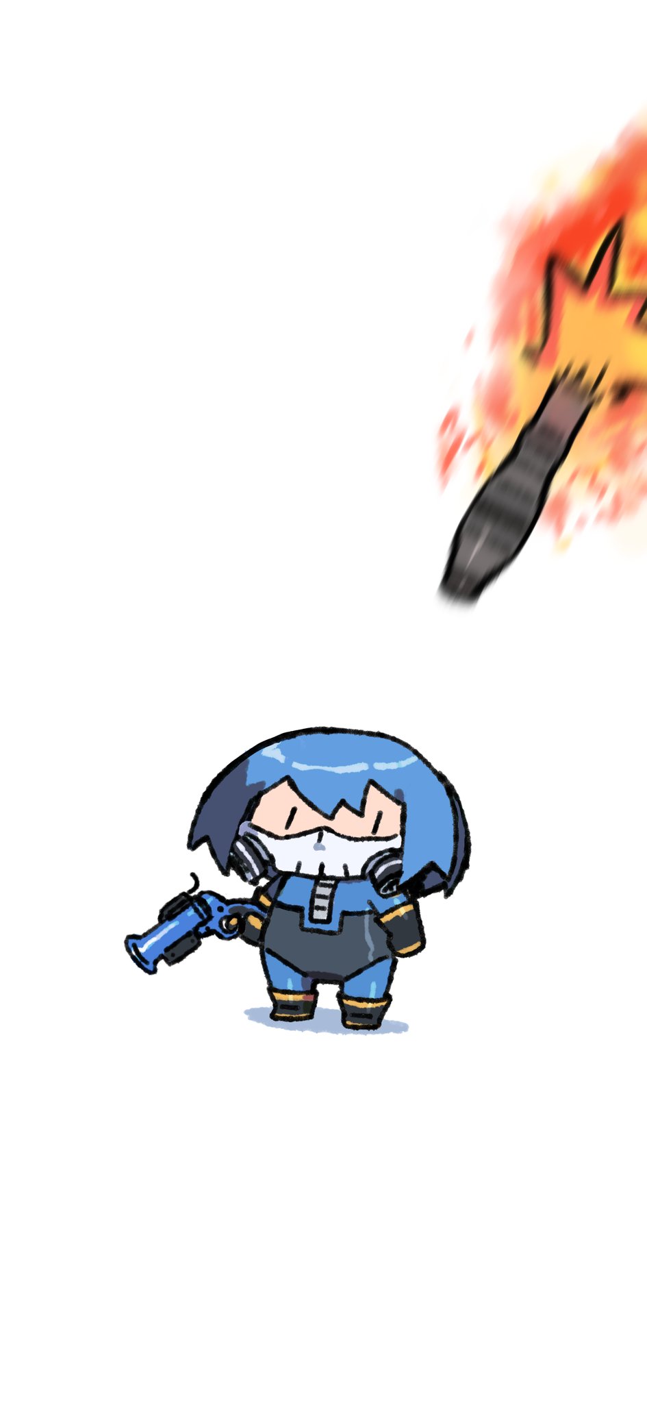 The Big ImageBoard (TBIB) - 1girl black footwear black gloves blu pyro ...