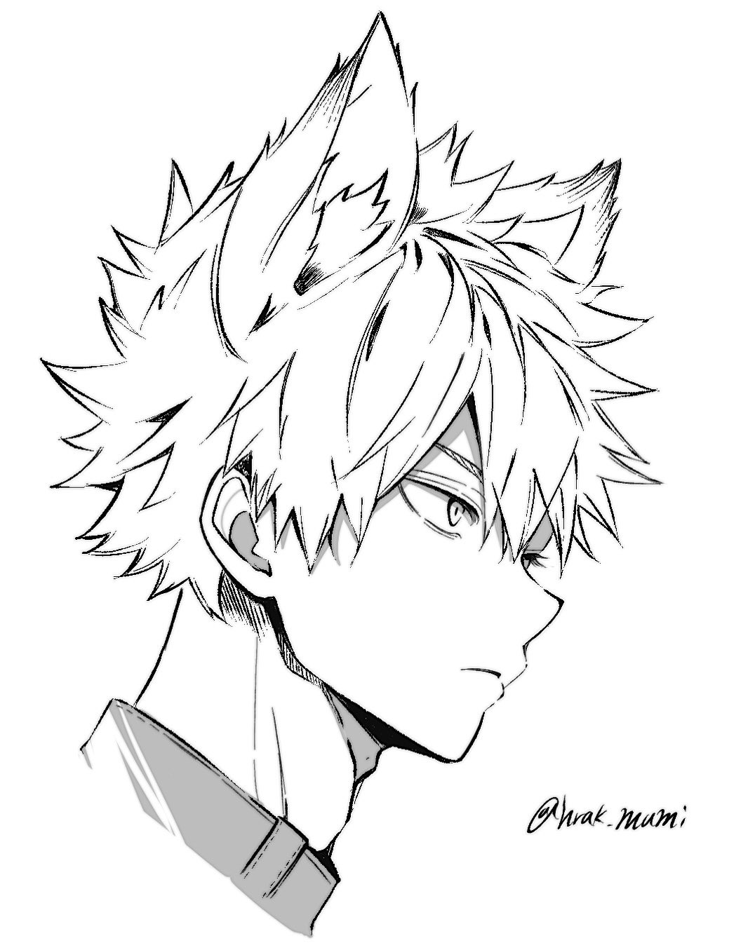 The Big ImageBoard (TBIB) - 1boy animal ear fluff animal ears bakugou ...