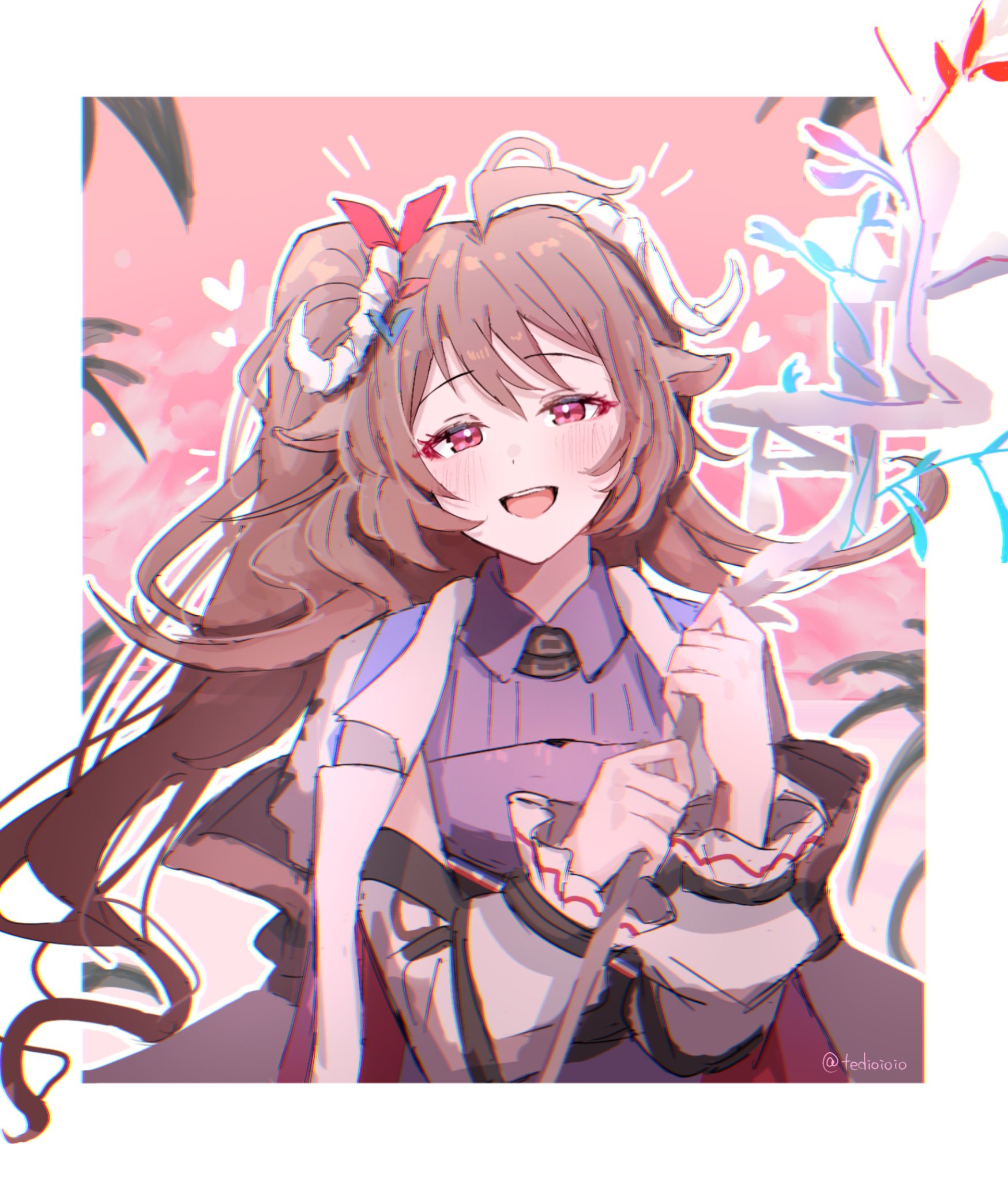 The Big ImageBoard (TBIB) - 1girl animal ears arknights brown hair coat coat on shoulders ...