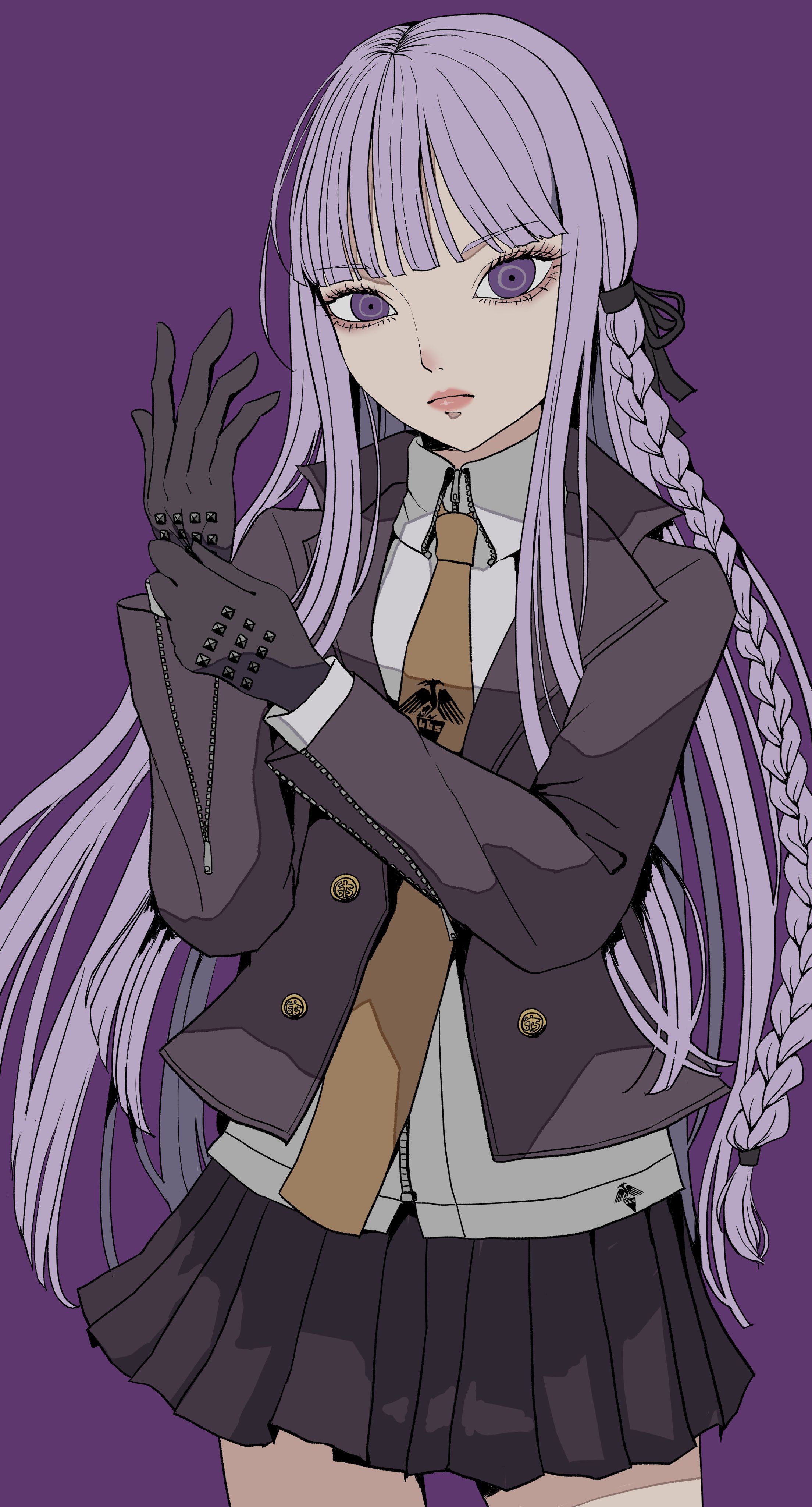 The Big ImageBoard (TBIB) - 1girl absurdres adjusting clothes adjusting gloves black gloves ...